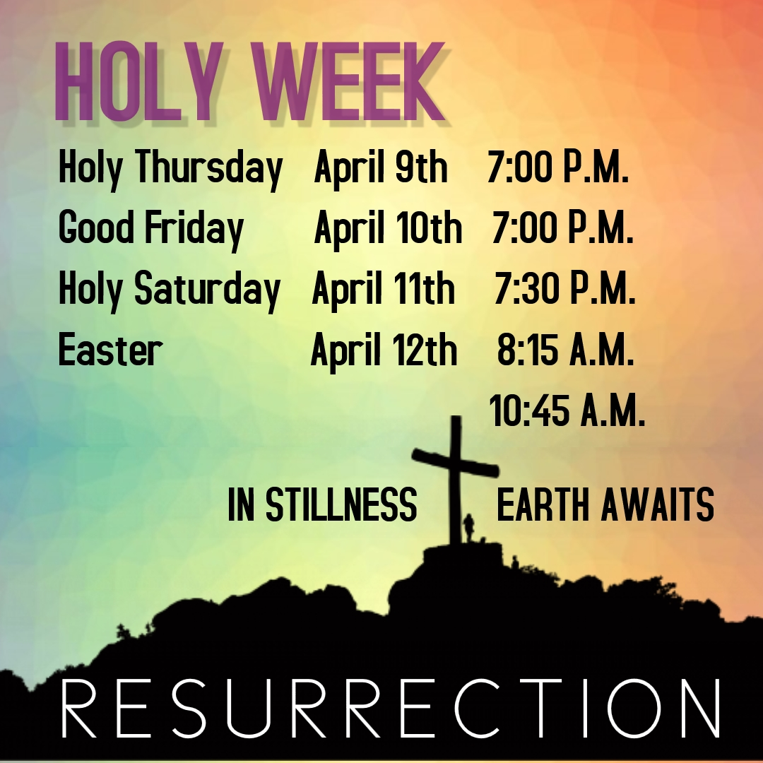Mass, Word Communion Service, Holy Week Schedule – Christ the King ...