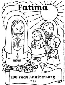 fatima coloring page – Christ the King Catholic Parish